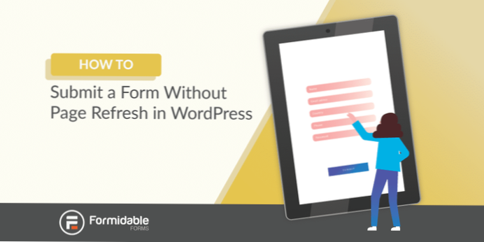 How To Submit Form Data In The Same Page In WordPress Without Reloading The Page Usbforwindows